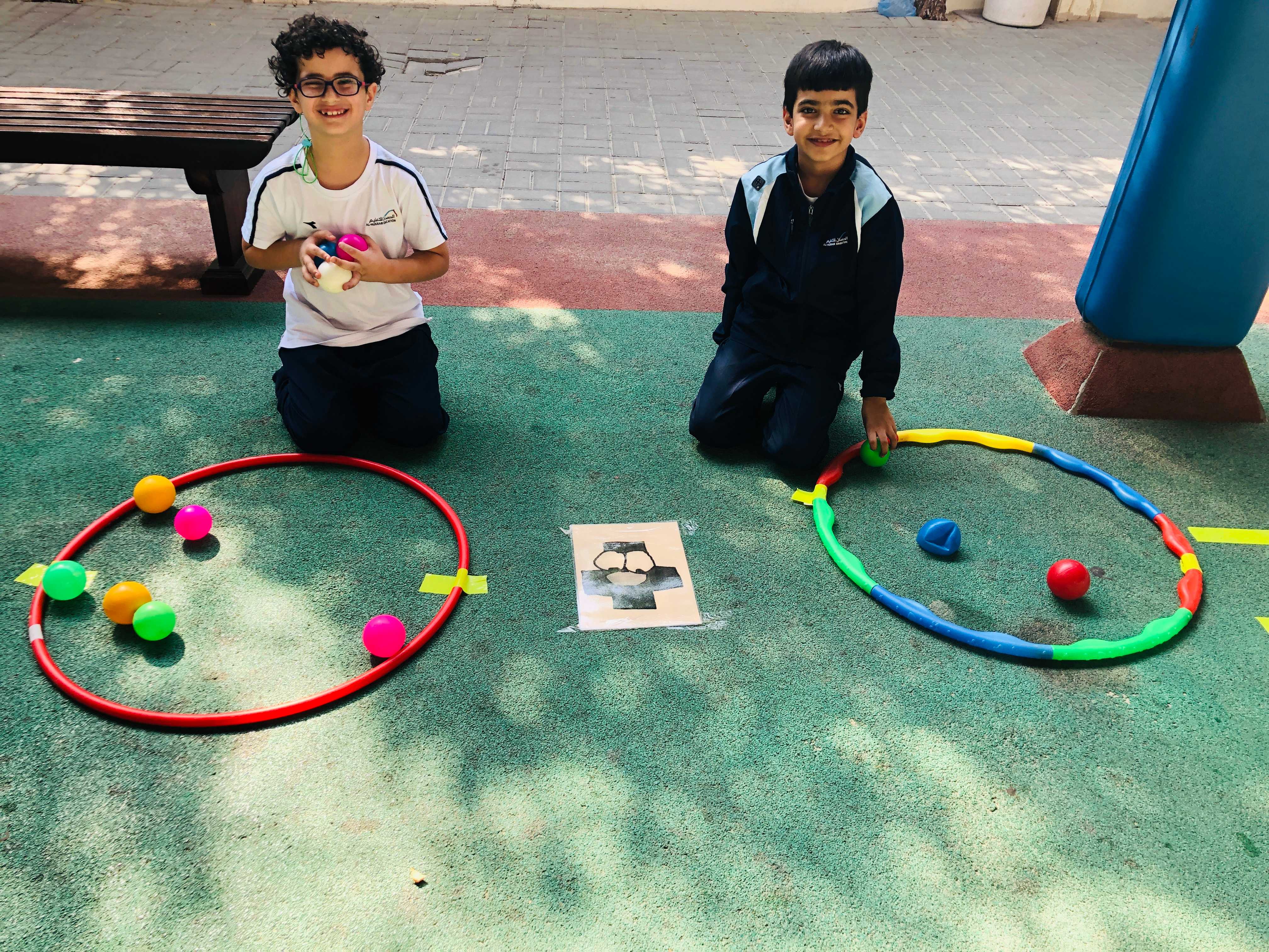 ||Al Hussan International|| Hula Hoop Game - Math Activity -Grade 2