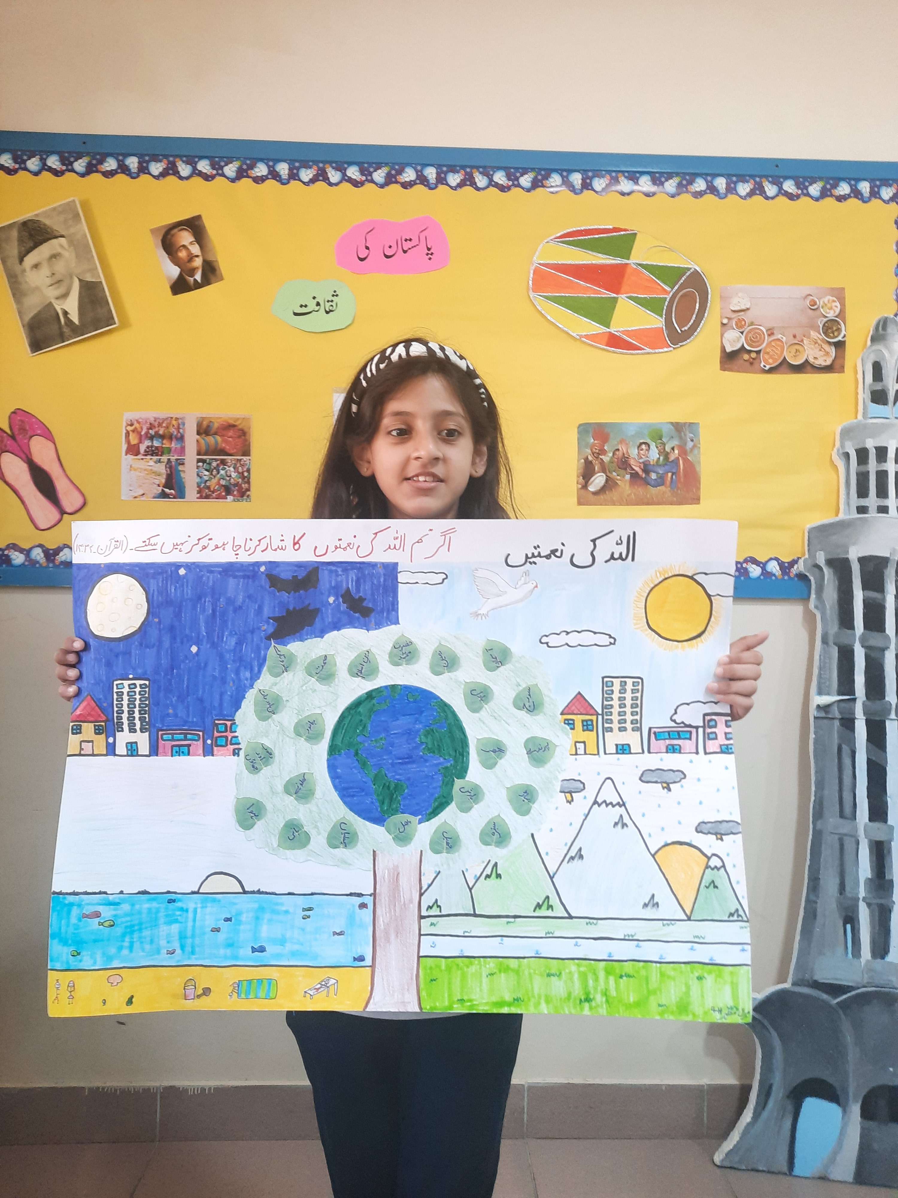 ||Al Hussan International|| Grade 4 - SL Urdu - Poster Making