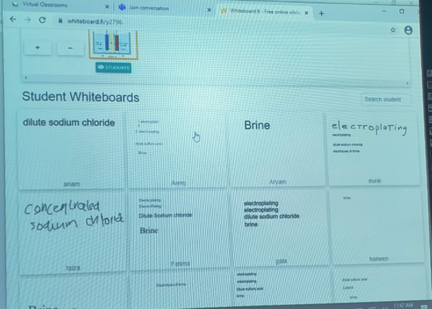 ||Al Hussan International|| Chemistry Whiteboard Activity