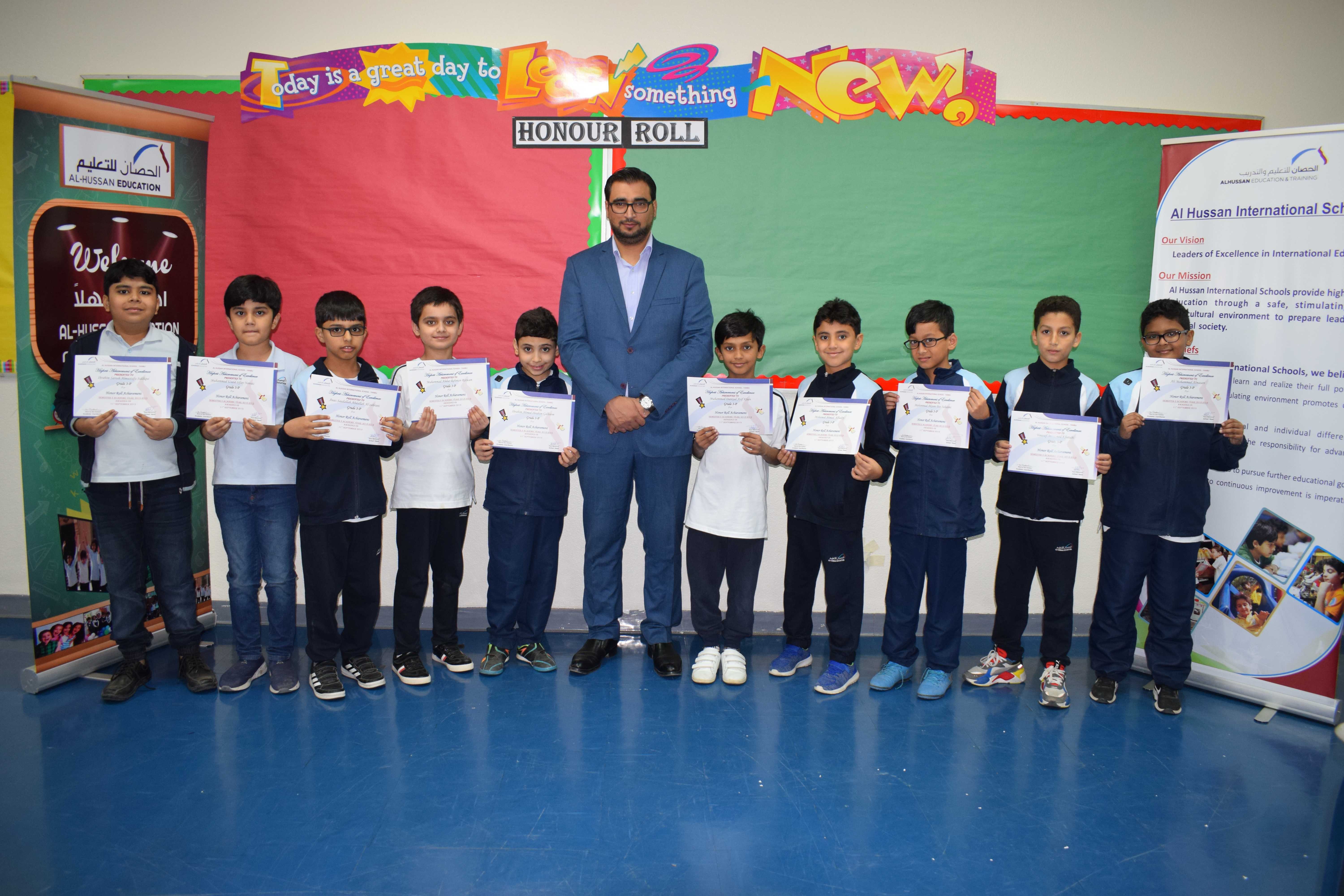 ||Al Hussan International|| Honor Roll - 2019-2020 - Boys Section