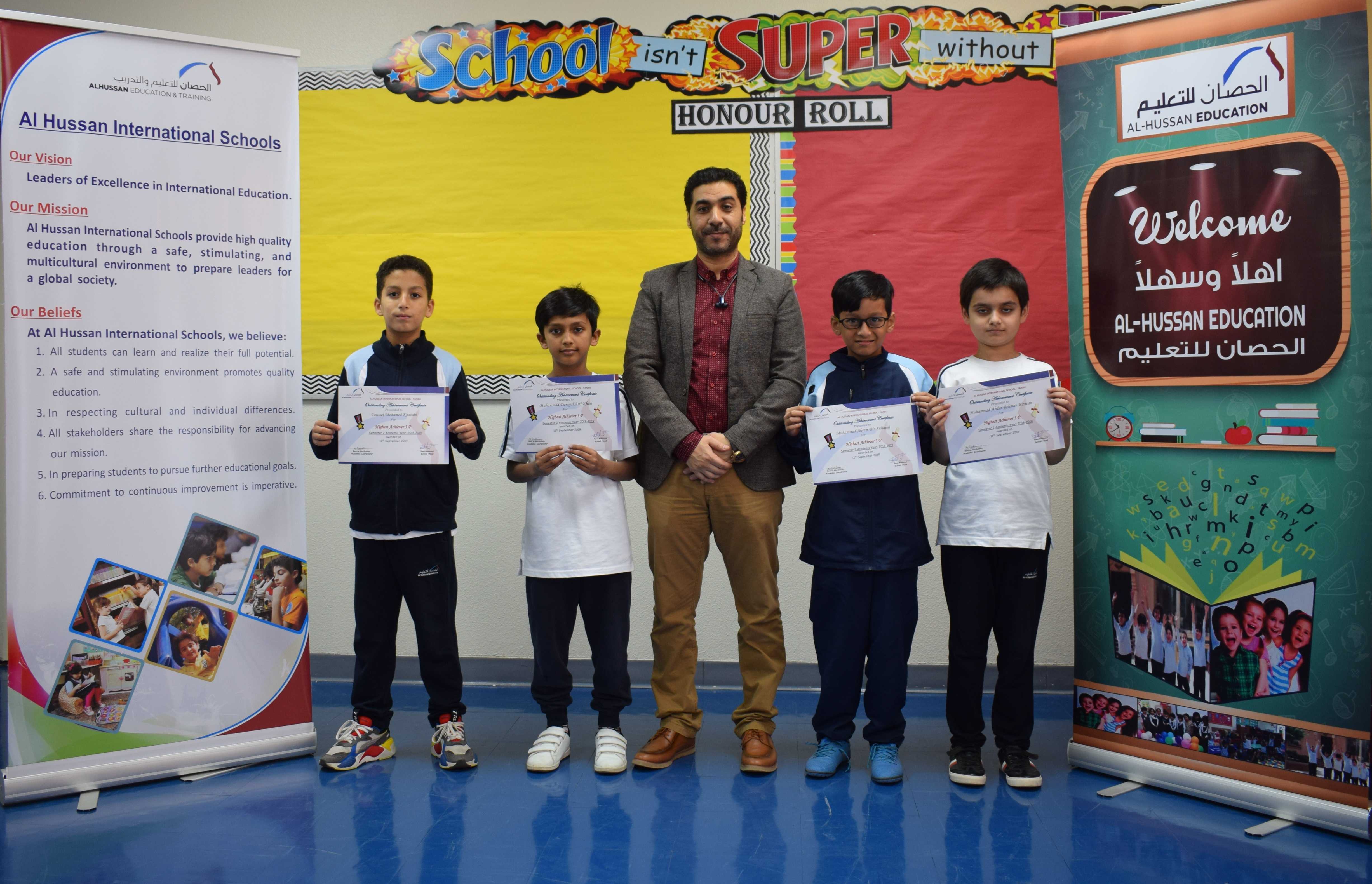 ||Al Hussan International|| Honor Roll - 2019-2020 - Boys Section