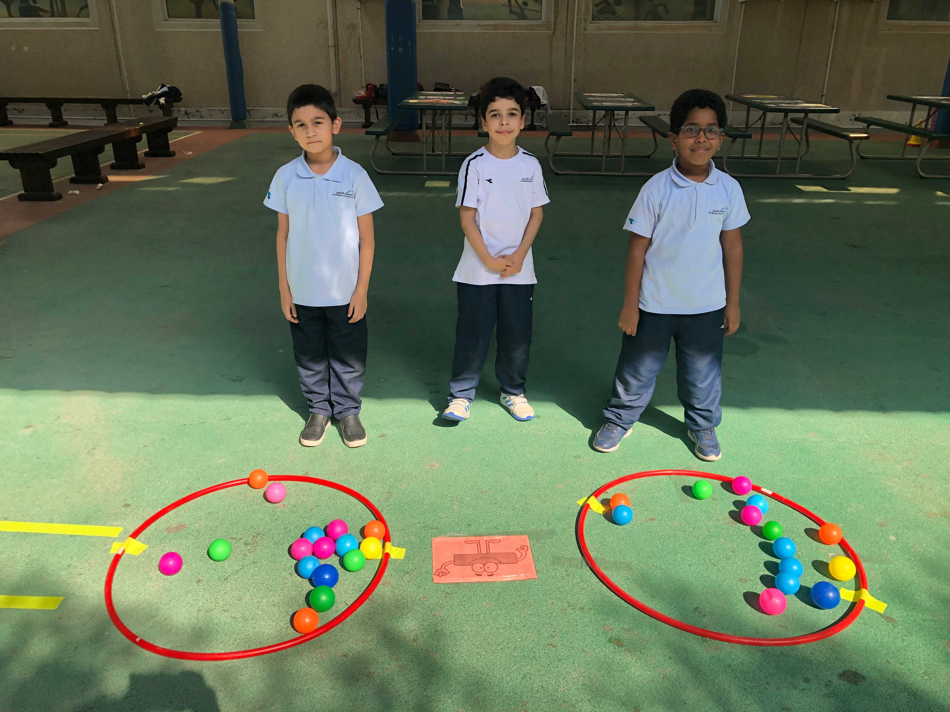||Al Hussan International|| Hula Hoop Game - Math Activity -Grade 2