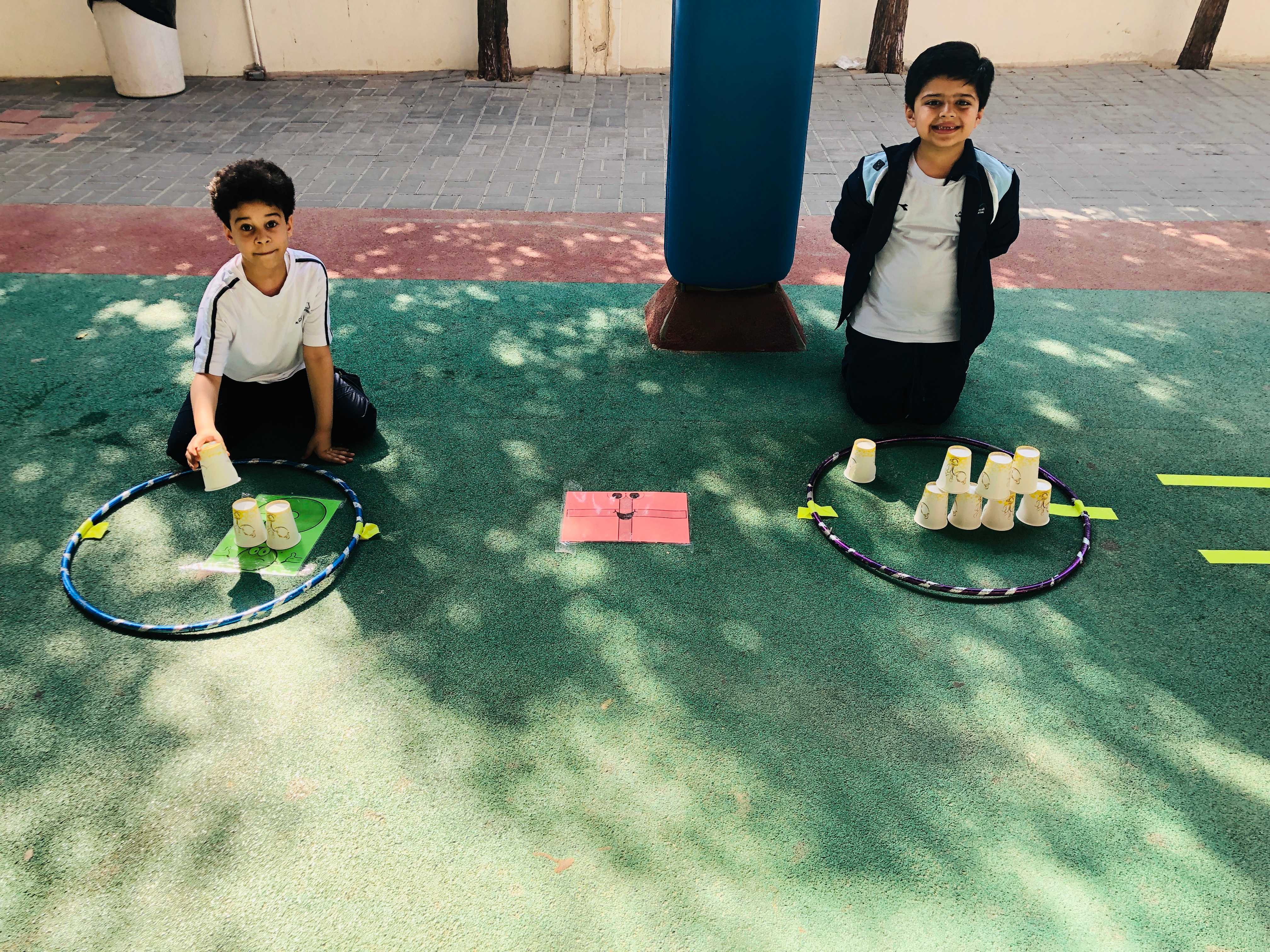 ||Al Hussan International|| Hula Hoop Game - Math Activity -Grade 2