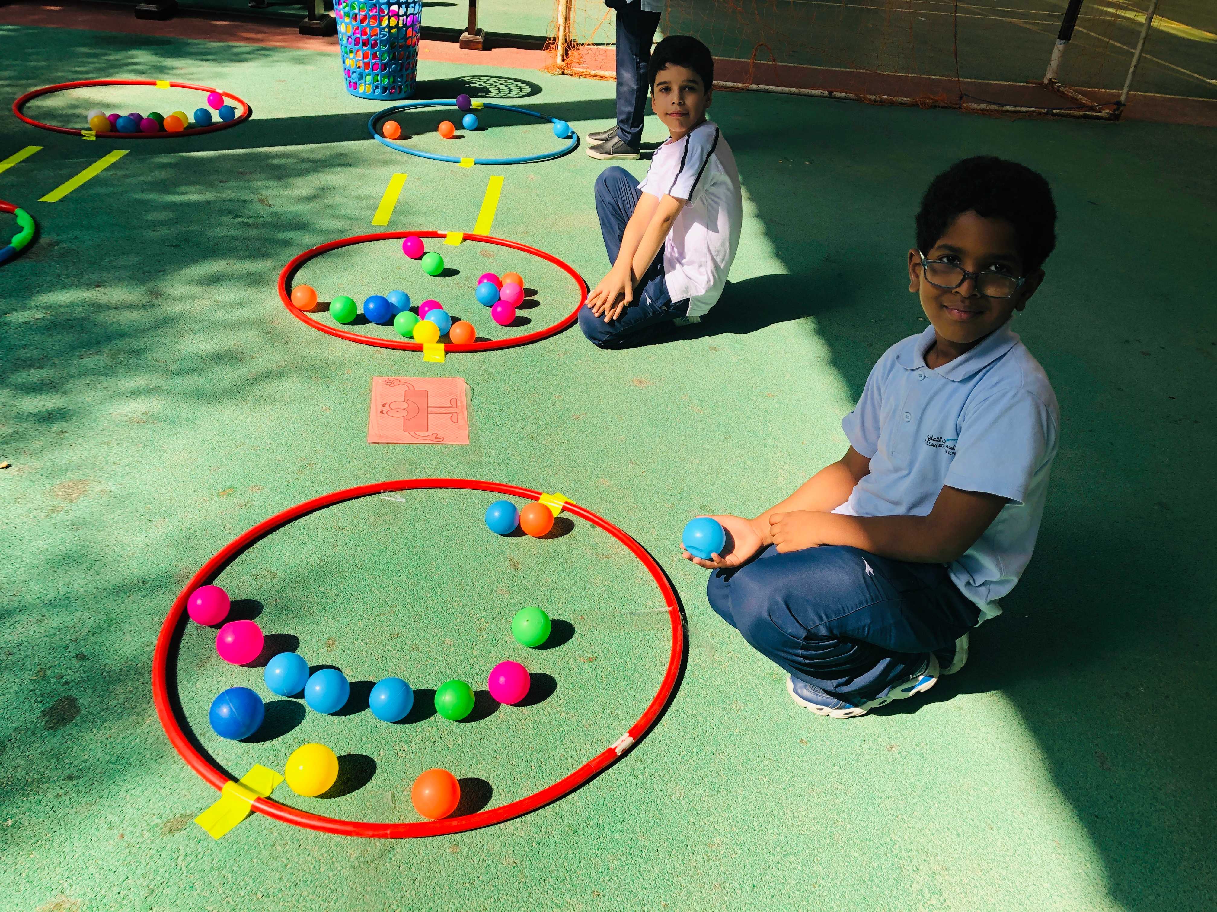 ||Al Hussan International|| Hula Hoop Game - Math Activity -Grade 2