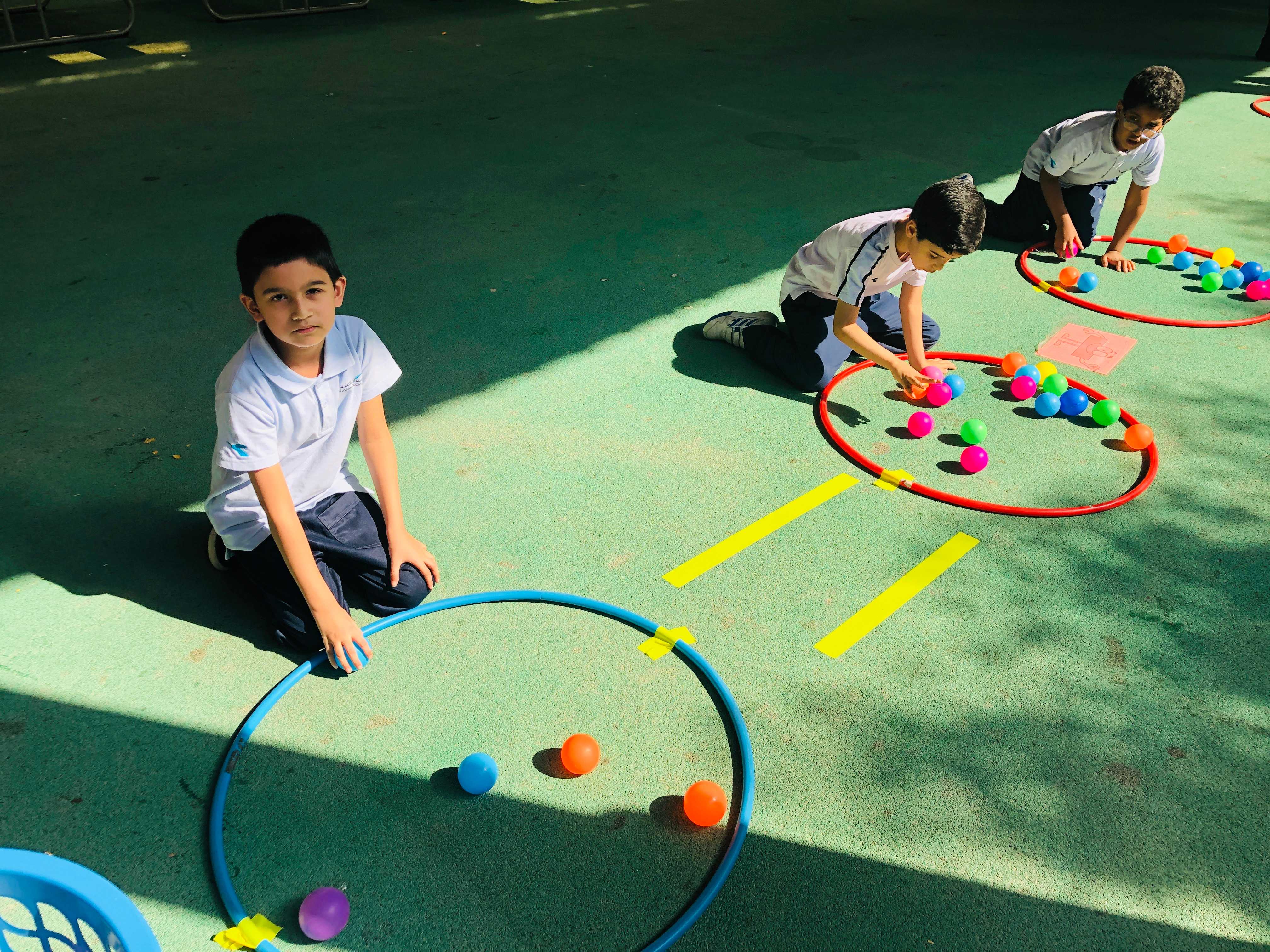 ||Al Hussan International|| Hula Hoop Game - Math Activity -Grade 2