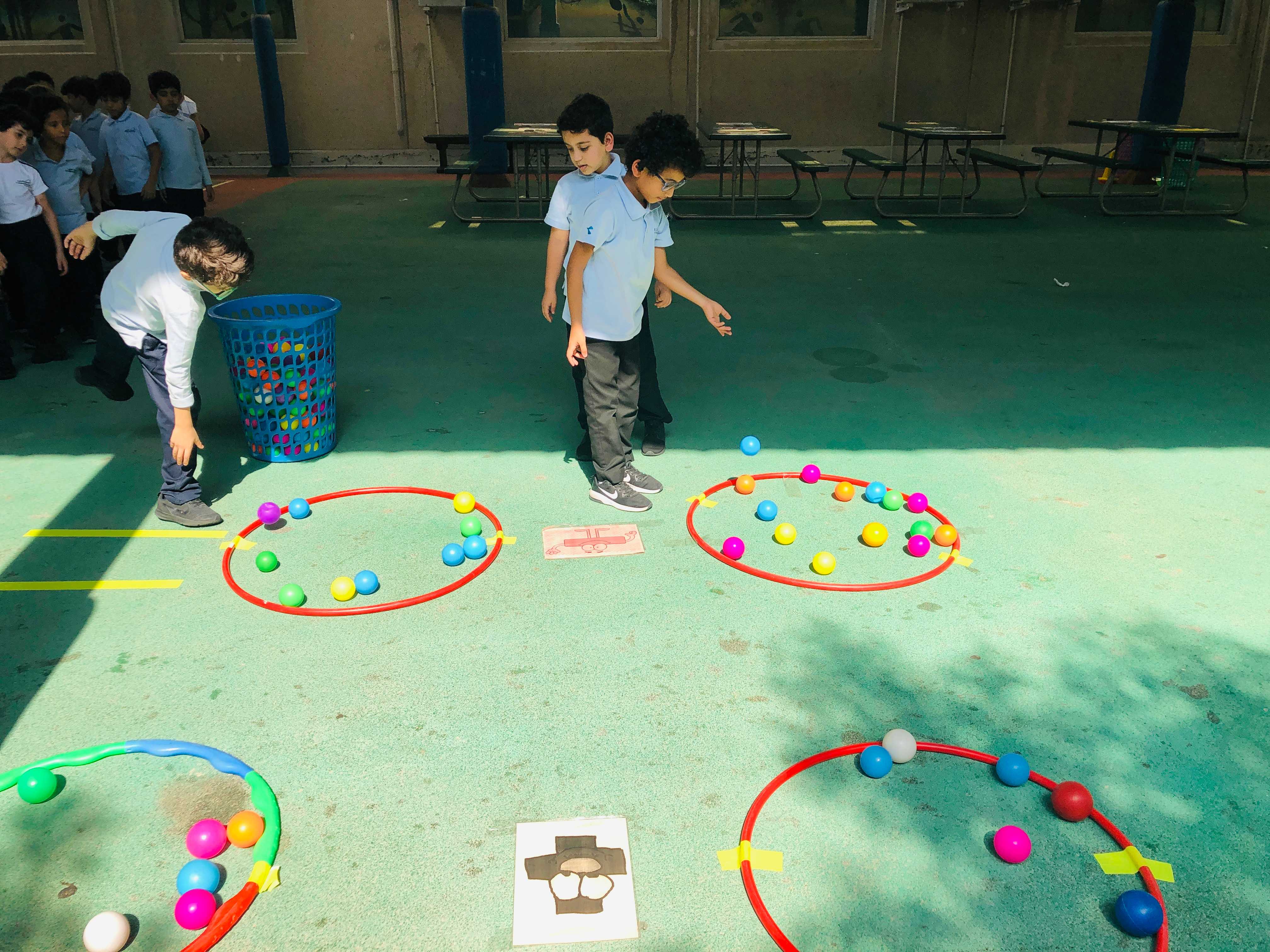 ||Al Hussan International|| Hula Hoop Game - Math Activity -Grade 2