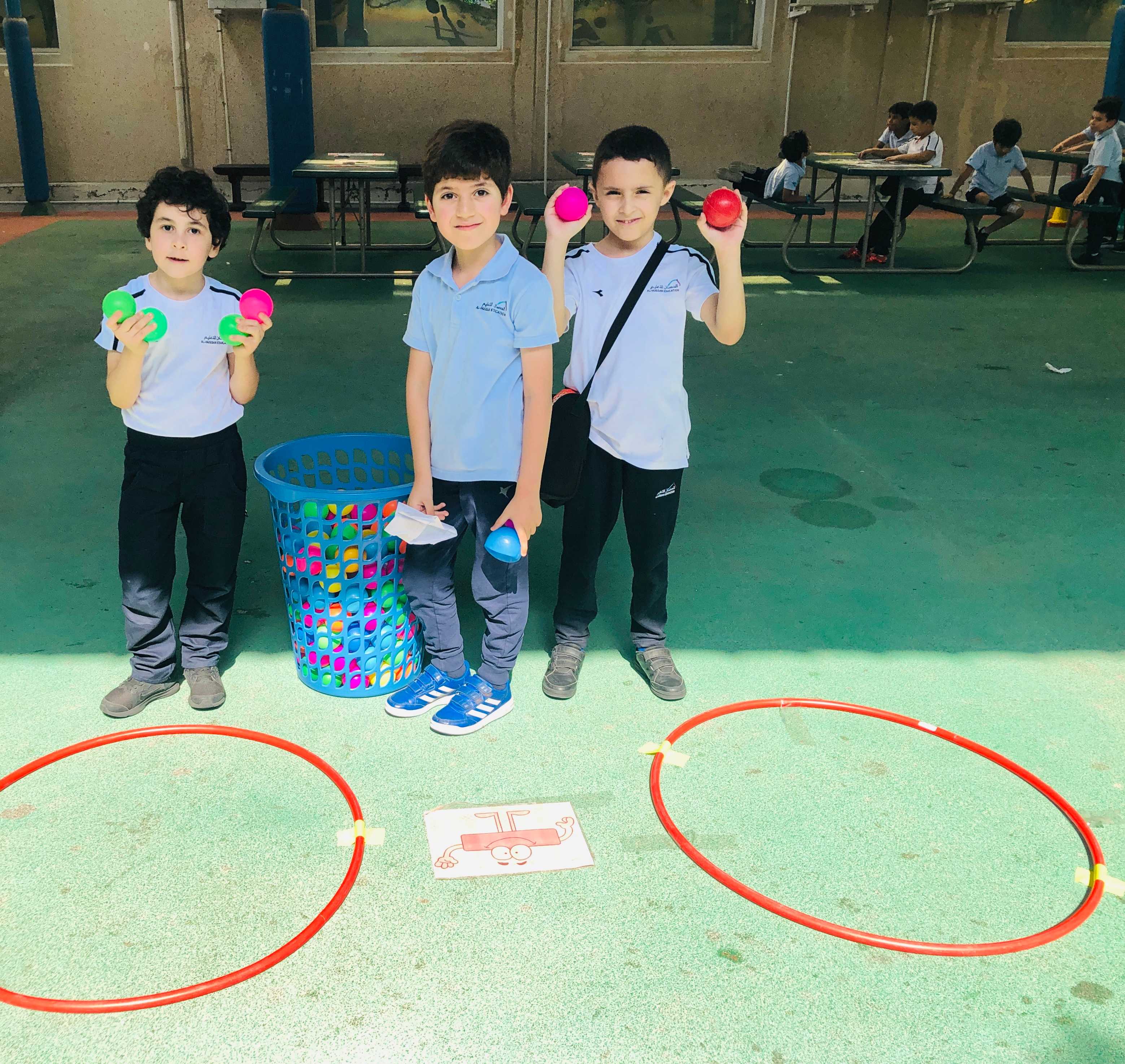 ||Al Hussan International|| Hula Hoop Game - Math Activity -Grade 2