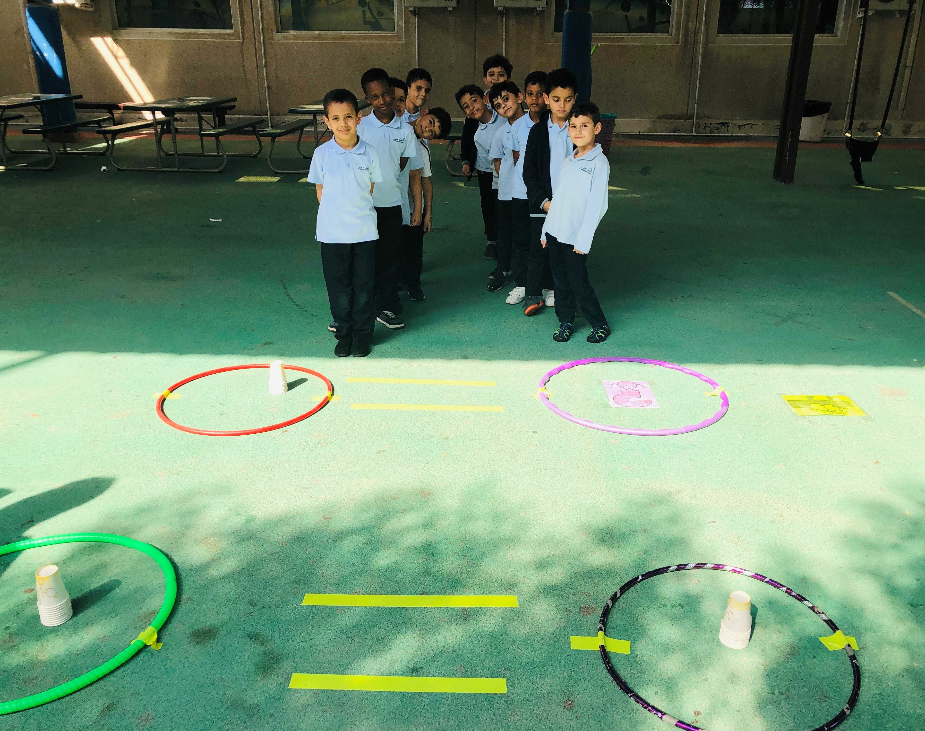||Al Hussan International|| Hula Hoop Game - Math Activity -Grade 2