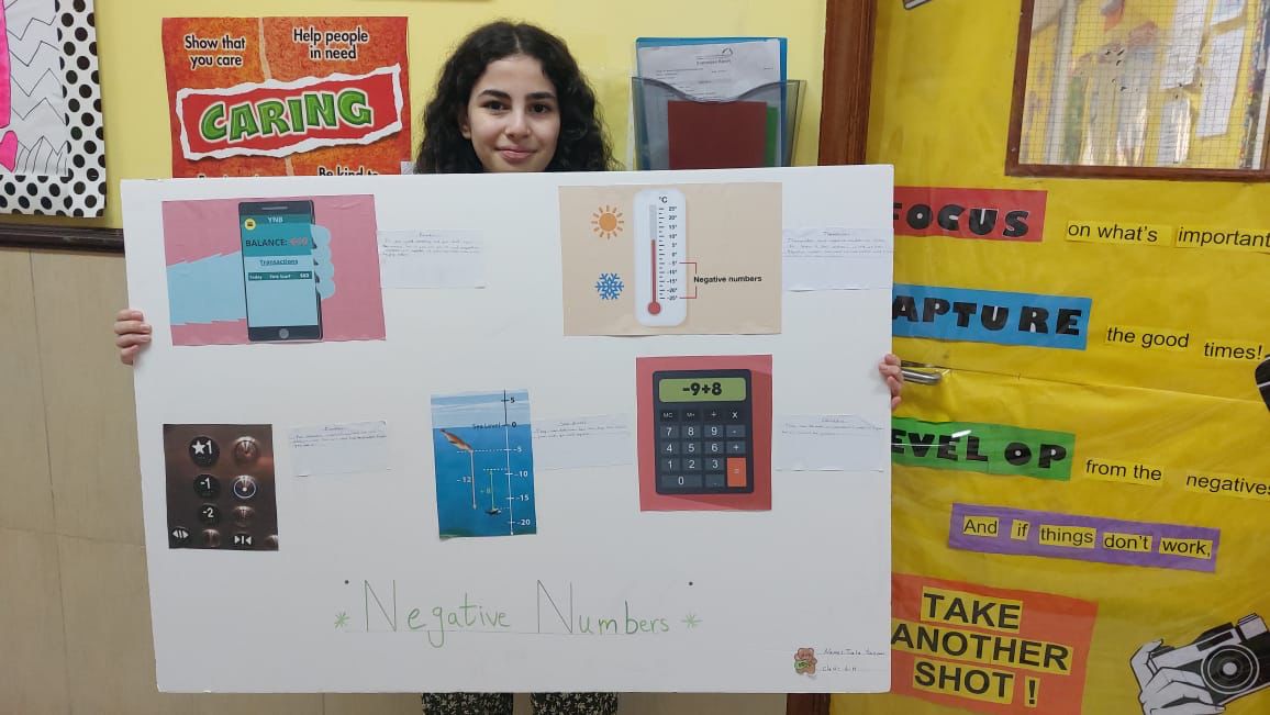 ||Al Hussan International|| Negative Numbers Project Grade 6