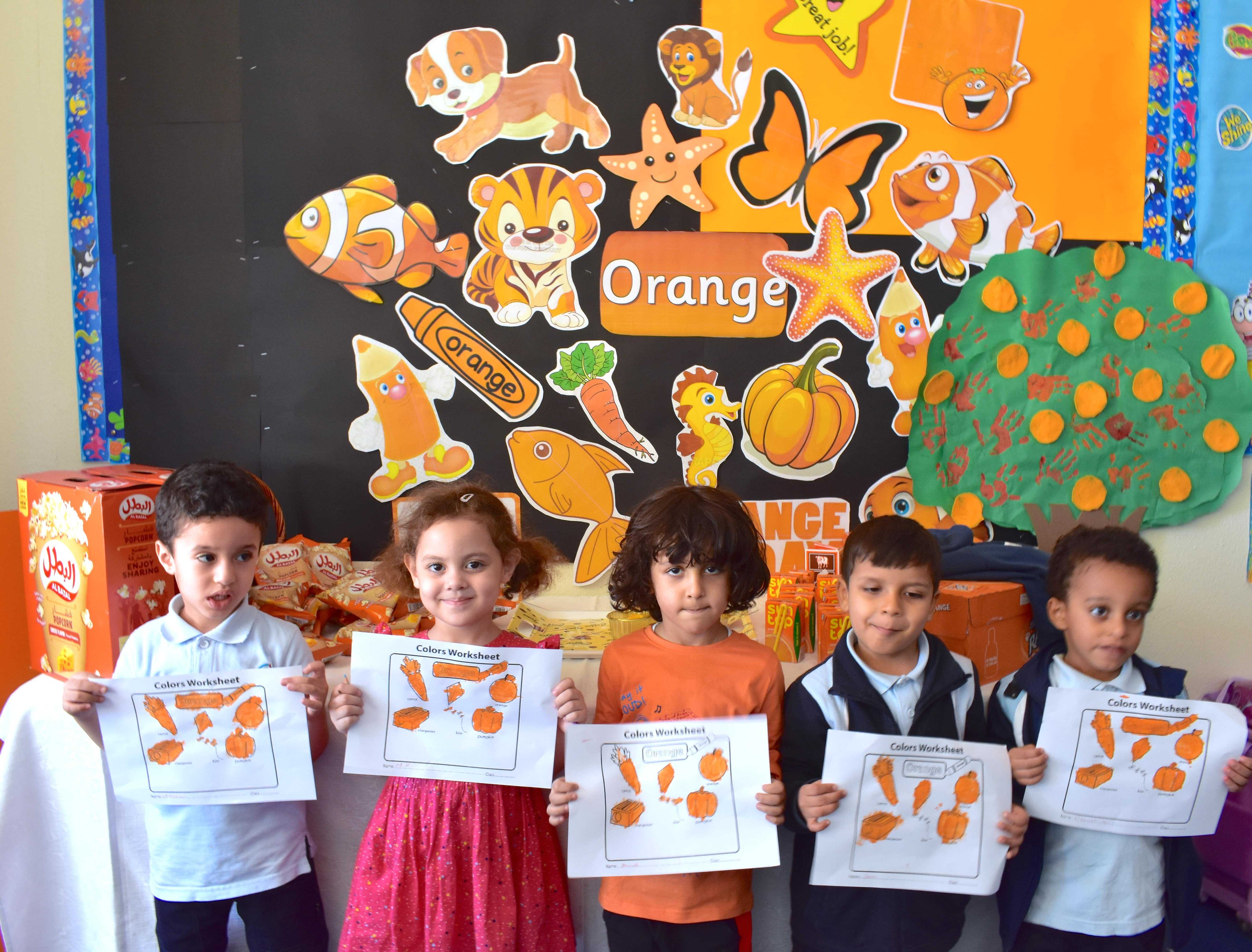 Orange Color Day Celebration In School at Lester Watkins blog