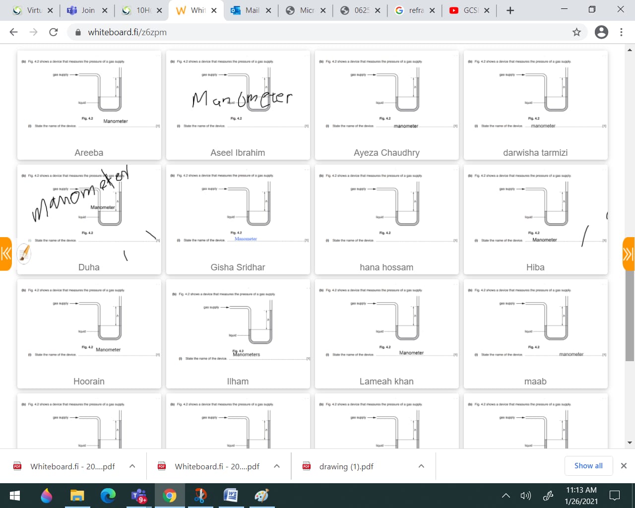 ||Al Hussan International|| Physics Whiteboard
