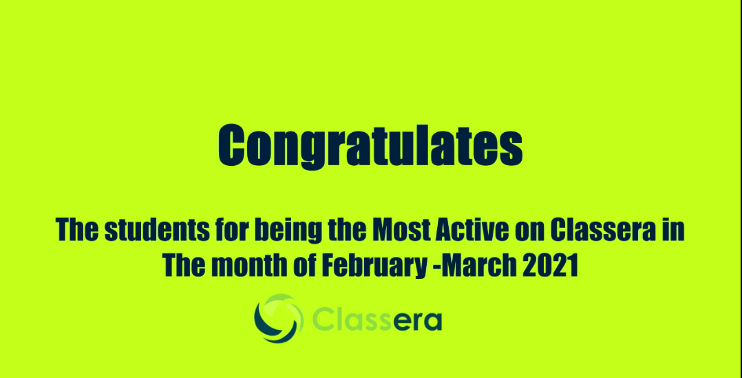 ||Al Hussan International|| The Most Active Classera users- GR 4-10